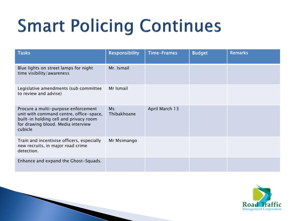 PPT - FIRST DRAFT OF 2012 – 2013 NATIONAL FESTIVE SEASON ROAD SAFETY ...
