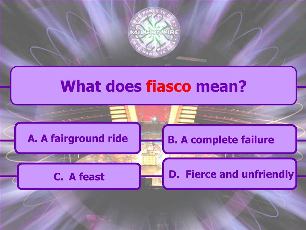 PPT - Word of the Week: Fiasco Challenge PowerPoint Presentation, free ...