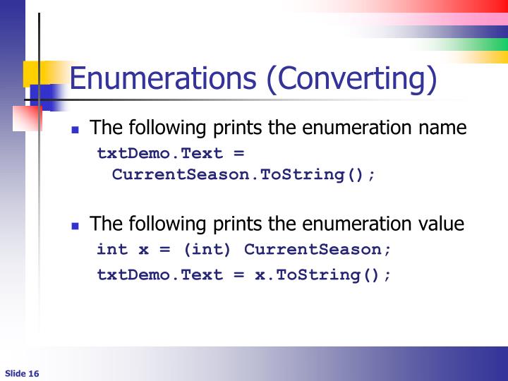 Ppt Value Types And Reference Types Enumerations And Structures Powerpoint Presentation Id