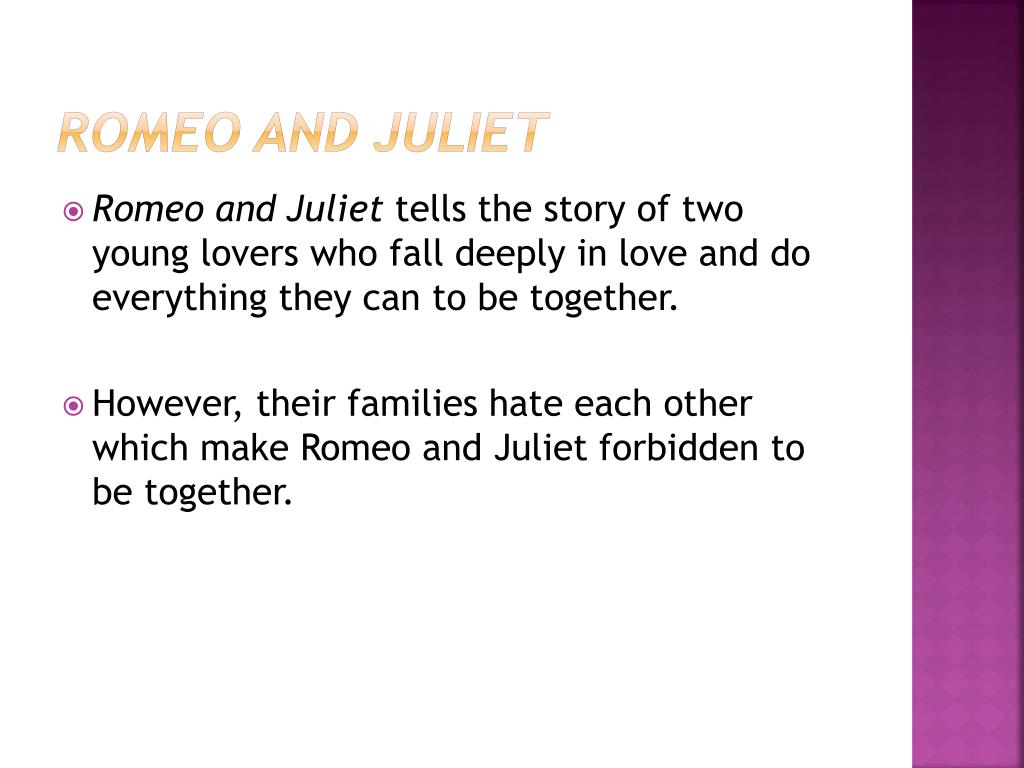 Ppt An Introduction To Romeo And Juliet Powerpoint Presentation Free