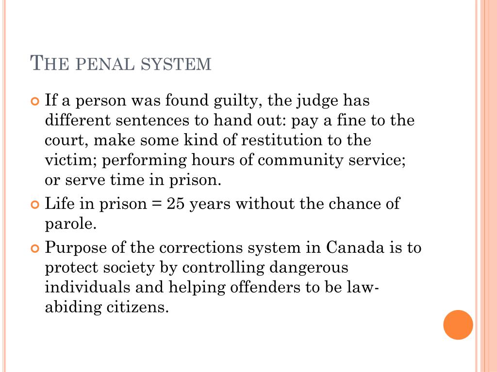 PPT - Canada’s legal system: the court system & the penal system ...