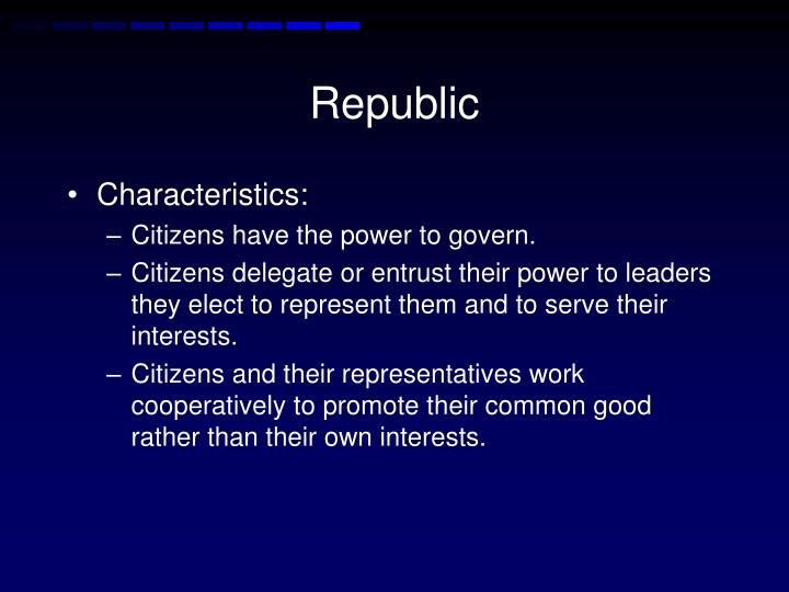 PPT - Lesson # 3 – What is republican government? PowerPoint ...