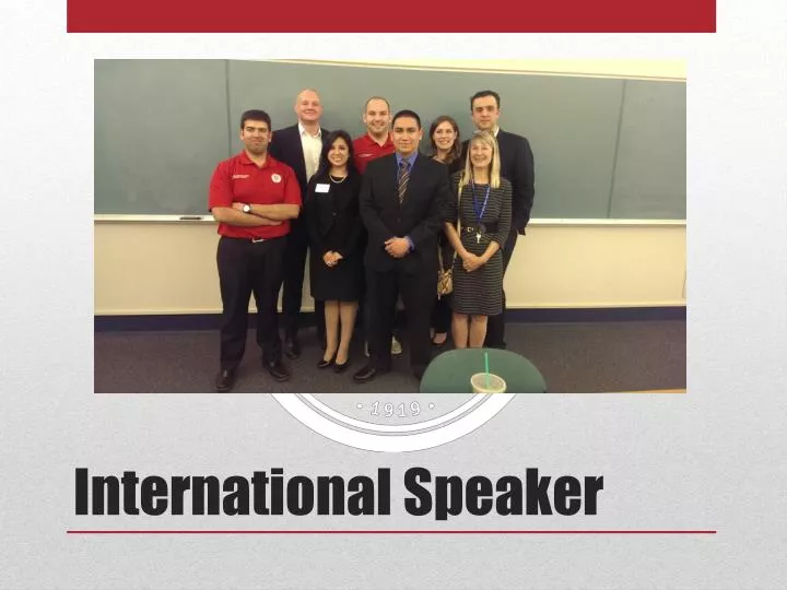 PPT - International Speaker PowerPoint Presentation, free download - ID ...