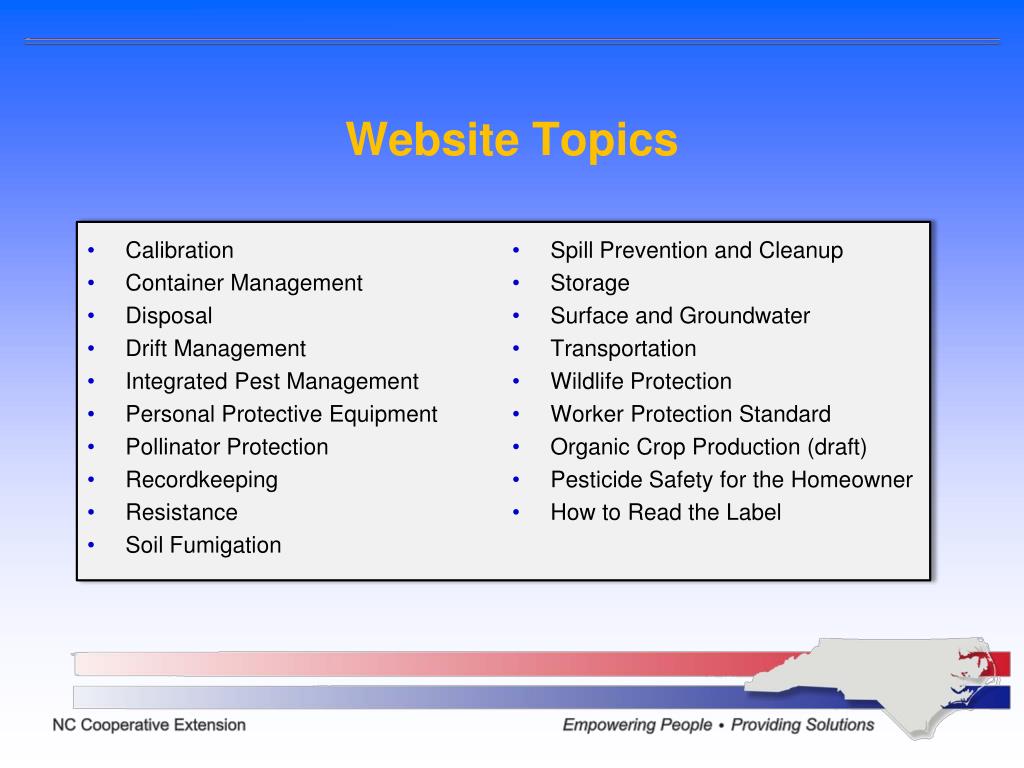 PPT - Pesticide Environmental Stewardship Website: An Online One-stop ...