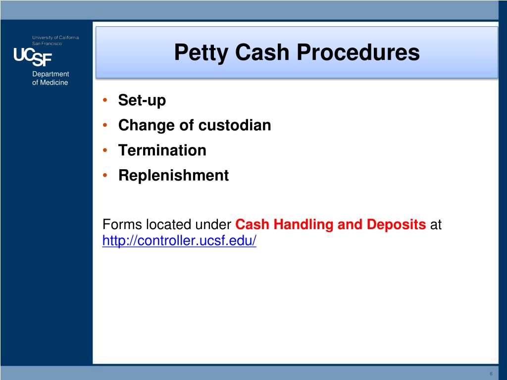 PPT - Petty Cash Custodian Annual Training PowerPoint Presentation ...