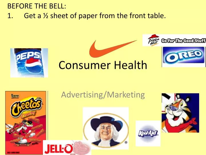 PPT - Consumer Health PowerPoint Presentation, free download - ID:2799647