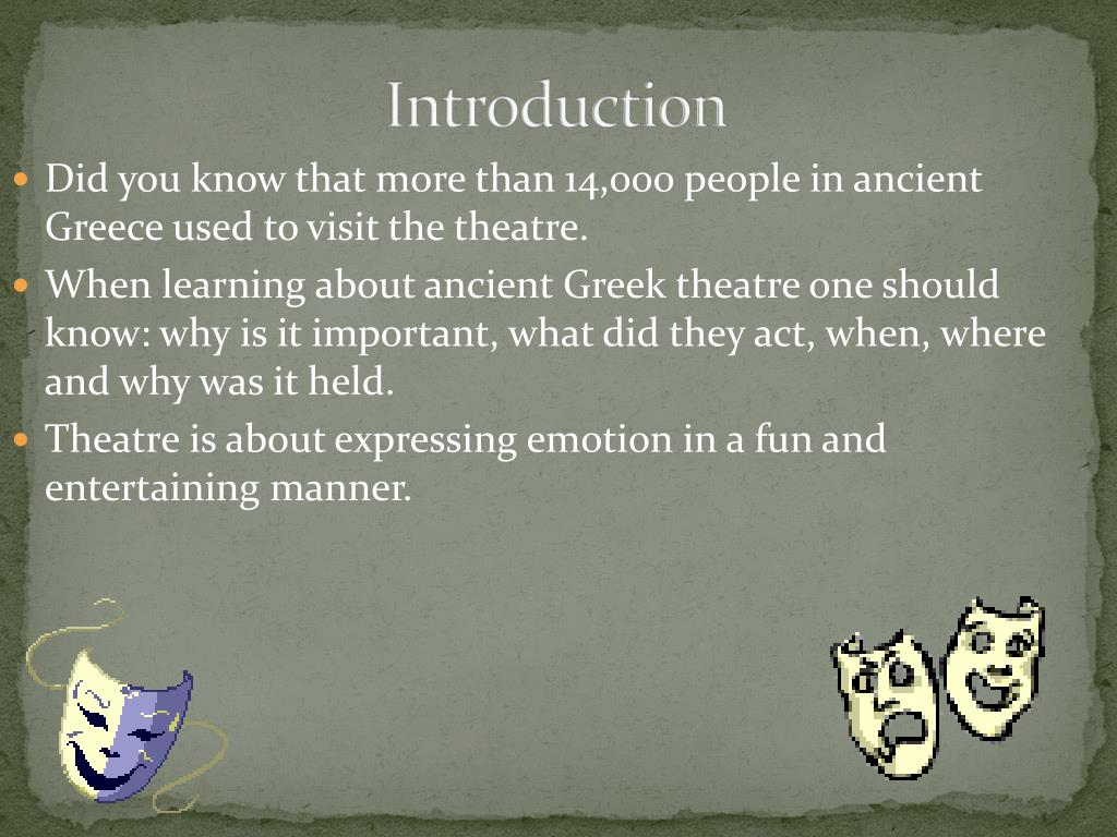 PPT - Ancient Greek Contributions: Theatre PowerPoint Presentation ...