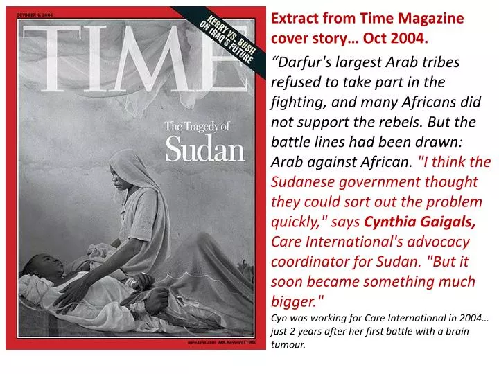 PPT - Extract from Time Magazine cover story… Oct 2004. PowerPoint ...