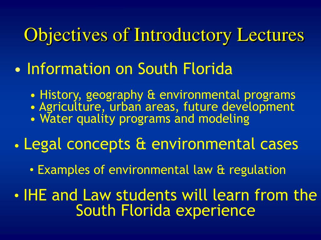 PPT - Introduction - South Florida Water Management and the Everglades ...