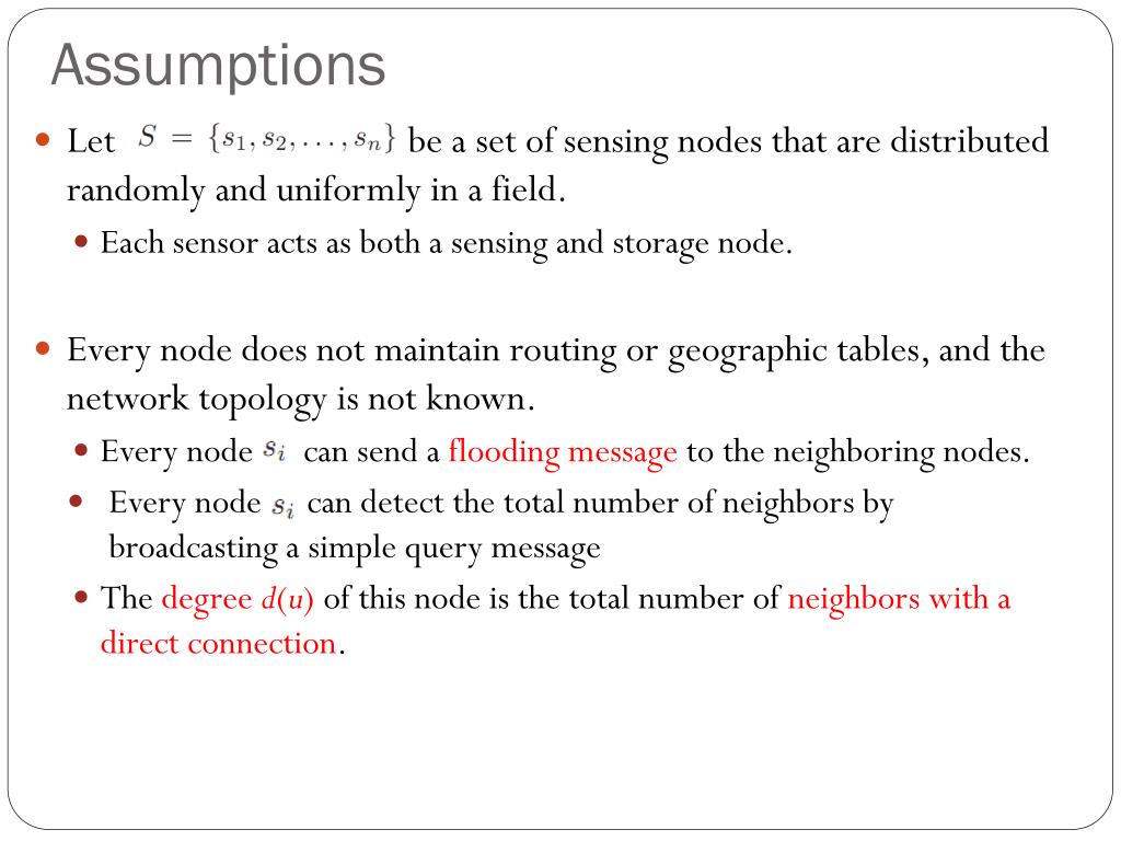 Ppt Distributed Flooding Based Storage Algorithms For Large Scale Wireless Sensor Networks