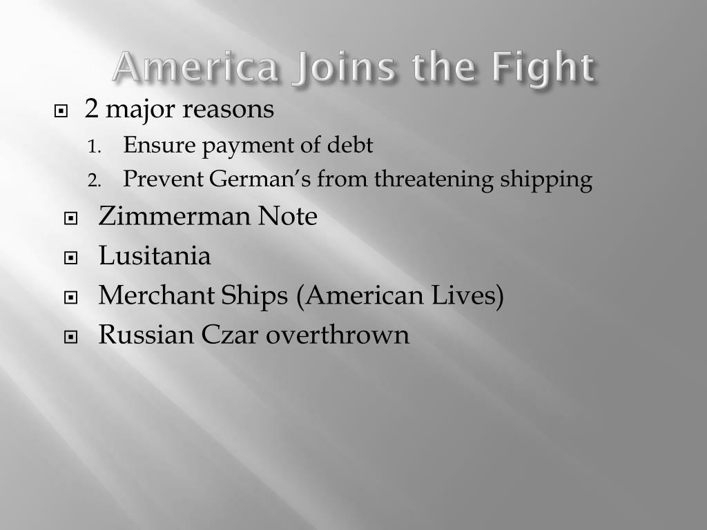 PPT - Major Causes of World War I and America's Involvement PowerPoint ...