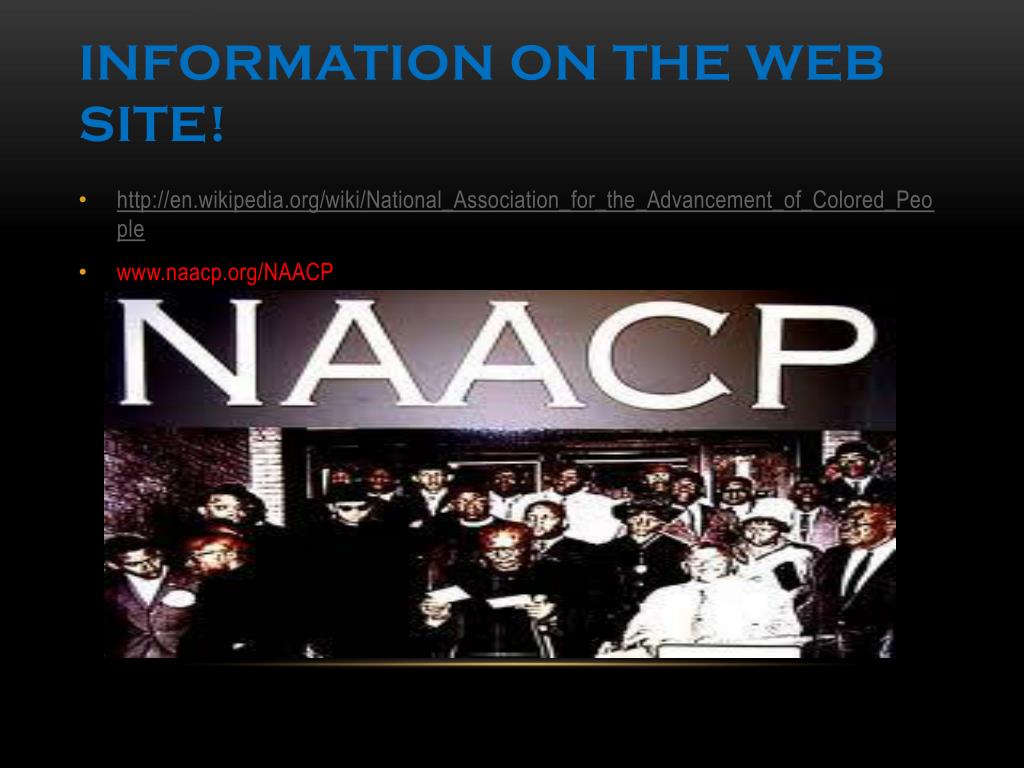 PPT - NAACP (National Association for the Advancement of Colored People ...