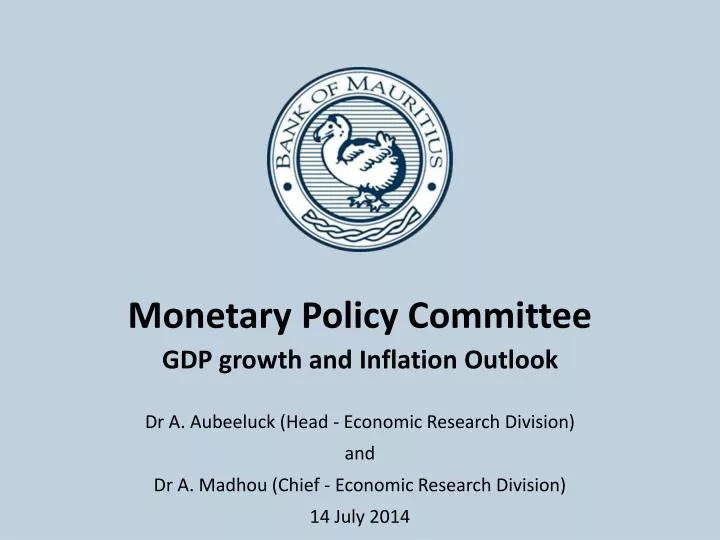 PPT - Monetary Policy Committee PowerPoint Presentation, free download ...