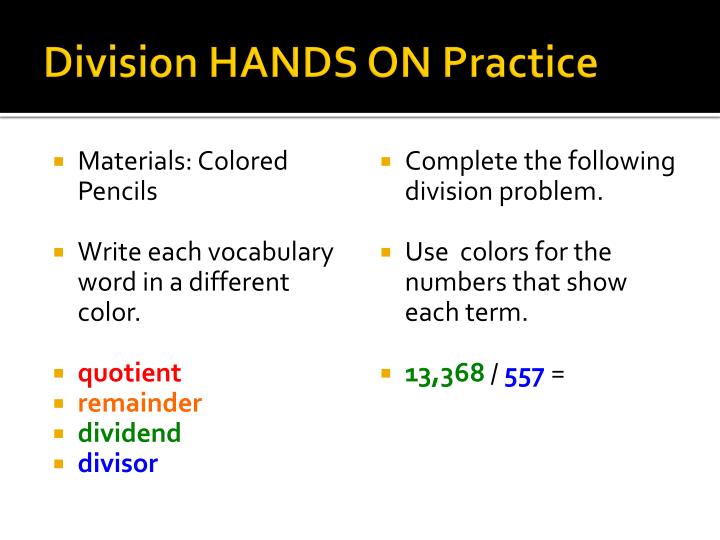 PPT - Divide Multi-Digit Numbers PowerPoint Presentation - ID:2803485