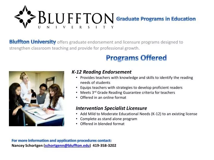 PPT - Graduate Programs in Education PowerPoint Presentation, free ...