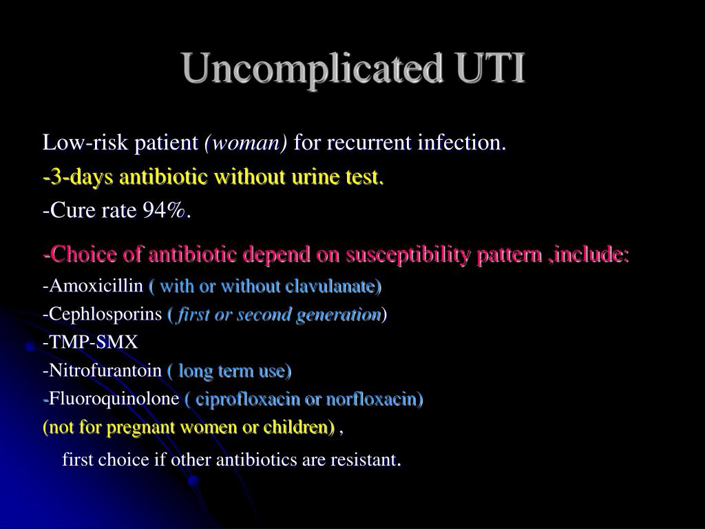PPT - Treatment of urinary tract infections PowerPoint Presentation ...