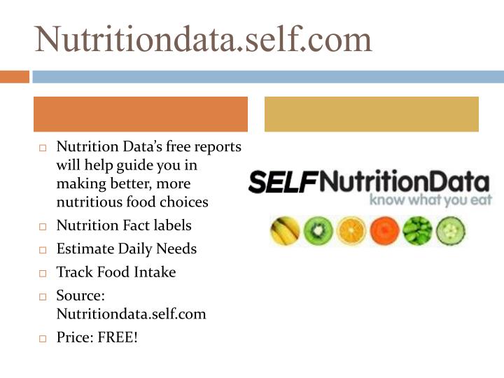 Nutrition Data