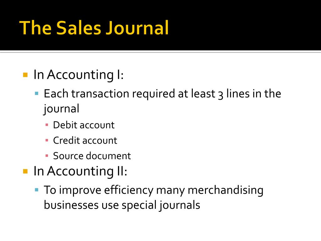 PPT - Ch. 16: Special Journals: Sales and Cash Receipts PowerPoint ...
