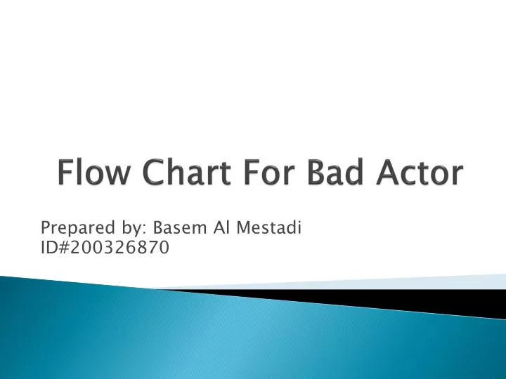 PPT - Flow Chart For Bad Actor PowerPoint Presentation, free download ...