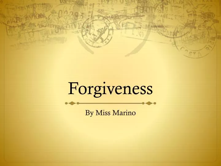 PPT - Forgiveness PowerPoint Presentation, free download - ID:2806177