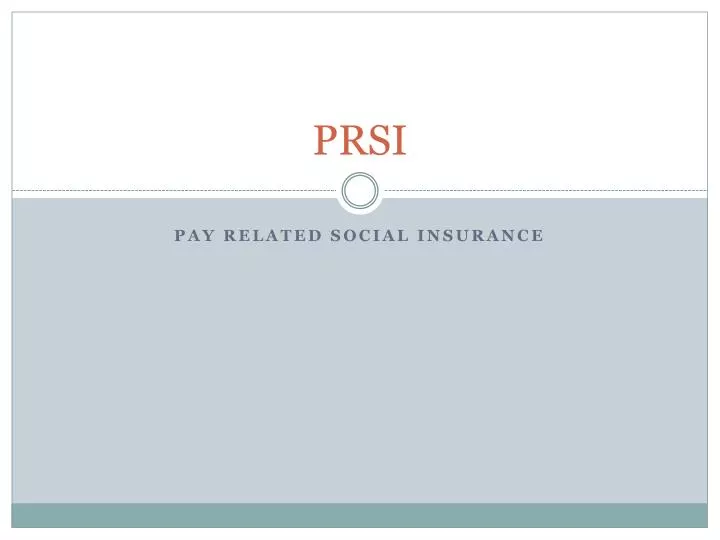 PPT - PRSI PowerPoint Presentation, free download - ID:2806488