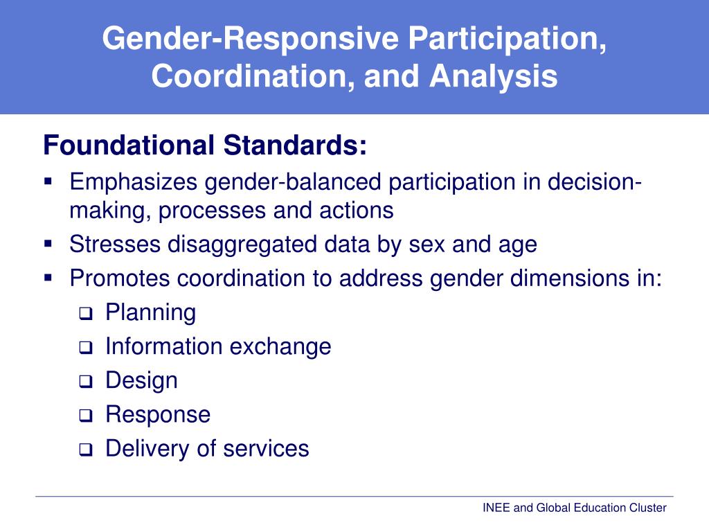 PPT - Education in Emergencies Gender-Responsive Education PowerPoint ...