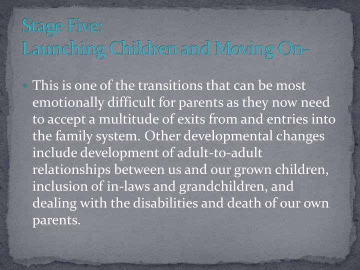 PPT - Stages of The Family Life Cycle PowerPoint Presentation - ID:2807597