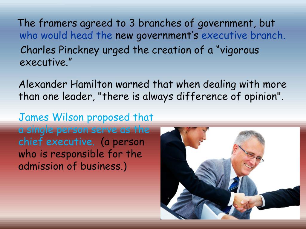 PPT - To keep the country strong and orderly, the framers decided on 3 ...