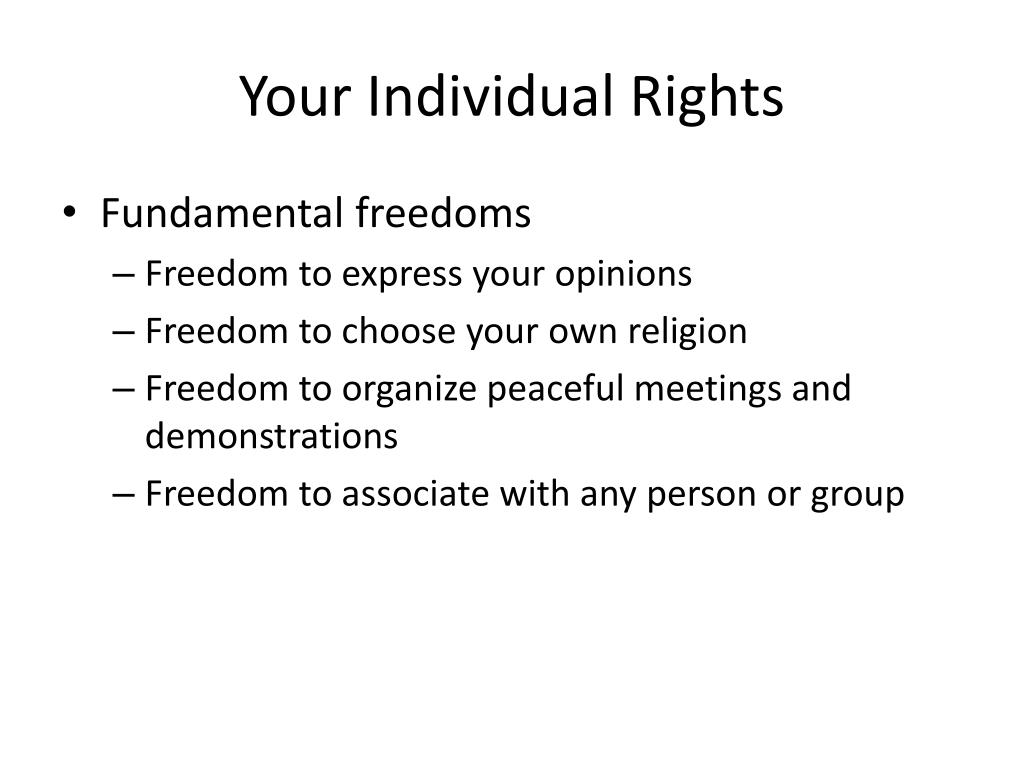 PPT - The Canadian Charter of Rights and Freedoms PowerPoint ...