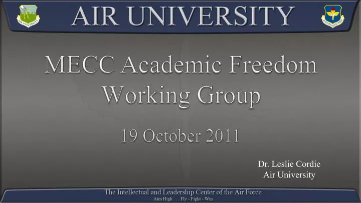 PPT - MECC Academic Freedom Working Group PowerPoint Presentation, free ...