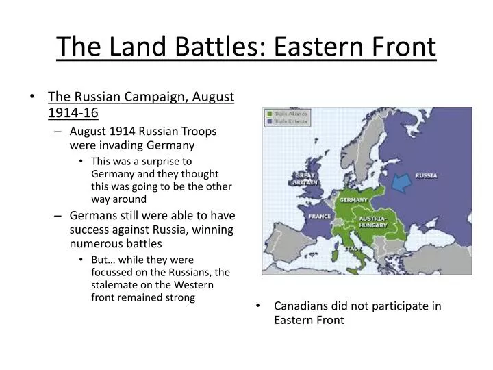 PPT - The Land Battles: Eastern Front PowerPoint Presentation, free ...