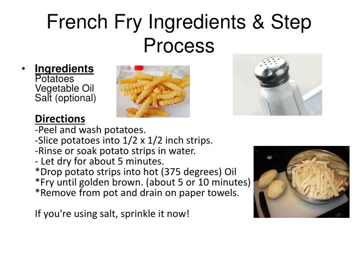 PPT - FRENCH FRIES! PowerPoint Presentation - ID:2808660