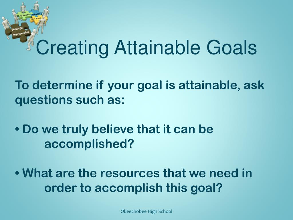 PPT - SMART Goals For Scholar Achievement Plans PowerPoint Presentation ...