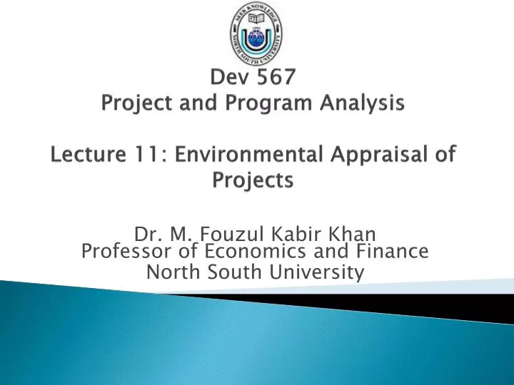 PPT - Dev 567 Project and Program Analysis Lecture 11: Environmental ...
