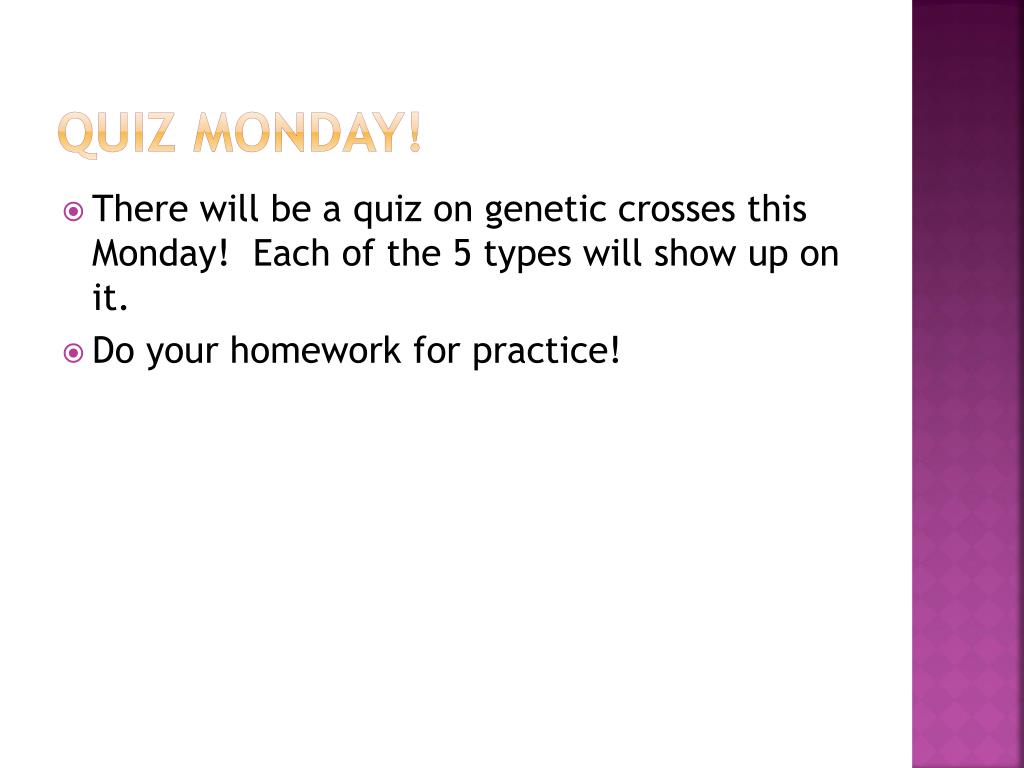 Ppt Genetic Crosses Review Powerpoint Presentation Free Download