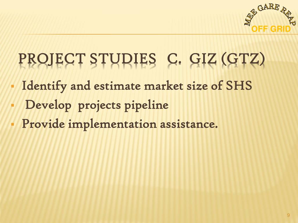 PPT - Ministry of Electricity and Energy General Authority for Rural ...