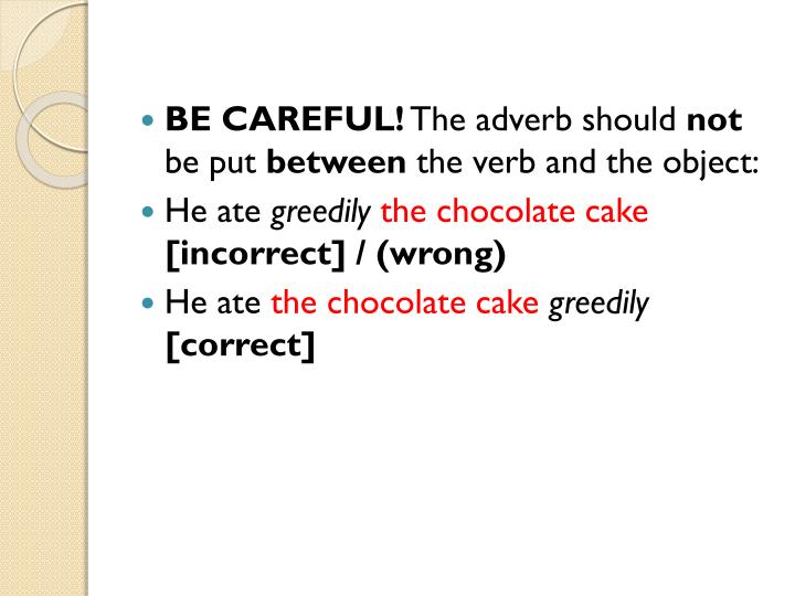 PPT - ADVERB PowerPoint Presentation - ID:2809736