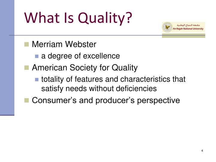 PPT - Quality Management: Introduction PowerPoint Presentation - ID:2809833