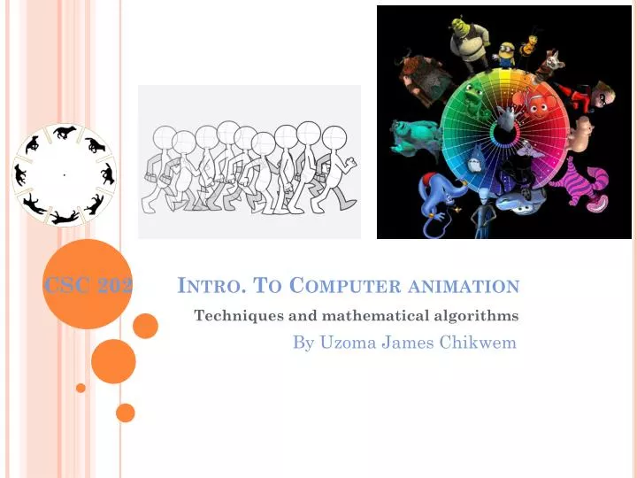 PPT - CSC 202 Intro. To Computer animation PowerPoint Presentation ...