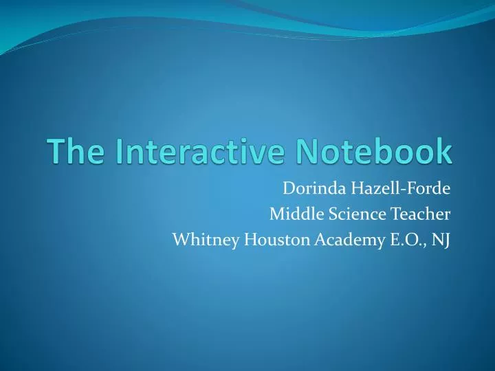 PPT - The Interactive Notebook PowerPoint Presentation, free download ...