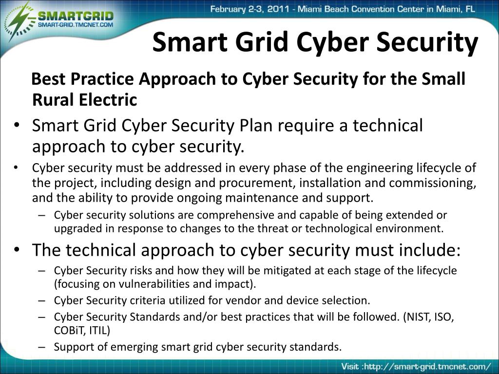 PPT - Smart Grid - Cyber Security Small Rural Electric George Gamble ...