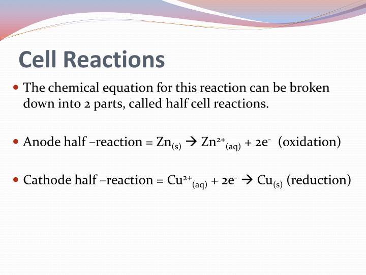 PPT - Galvanic Cells – Converting chemical energy to electrical energy ...