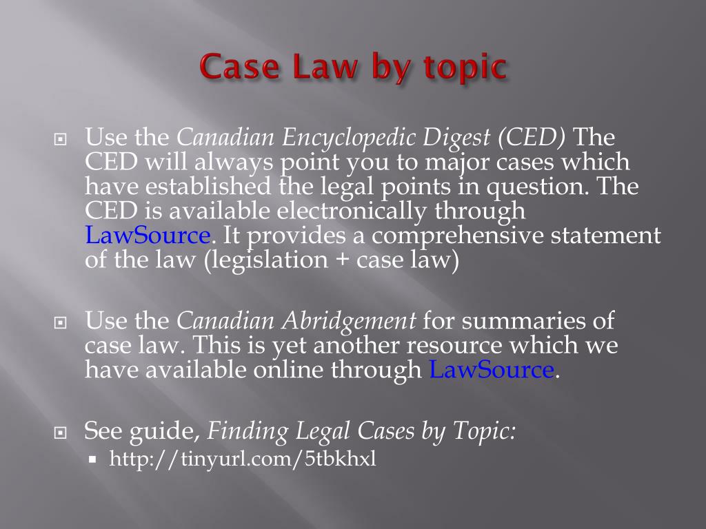 PPT - Criminology 330: Legal Research at SFU Library PowerPoint ...