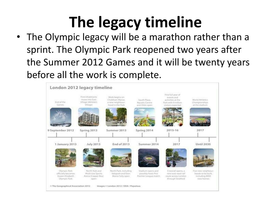 PPT - The legacy of London 2012 Olympic Games PowerPoint Presentation ...