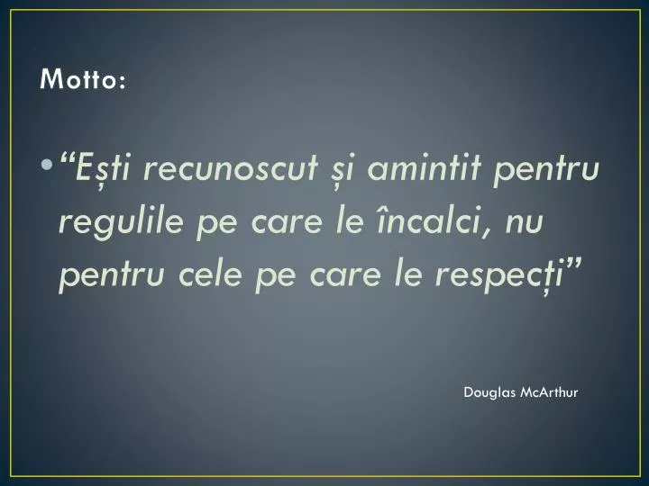 PPT - Motto: PowerPoint Presentation, free download - ID:2811463