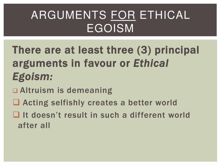 PPT - Ethical Egoism PowerPoint Presentation - ID:2811551