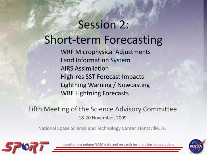 PPT - Session 2: Short-term Forecasting PowerPoint Presentation, free ...