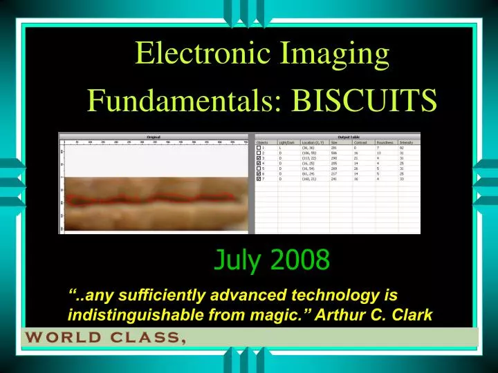 PPT - Electronic Imaging Fundamentals: BISCUITS PowerPoint Presentation ...