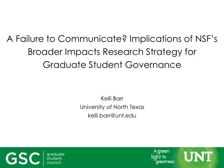 PPT - Kelli Barr University of North Texas kelli.barr@unt PowerPoint ...