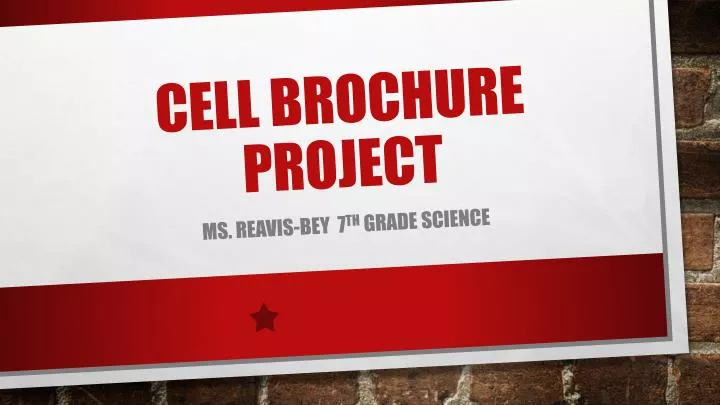 PPT - Cell Brochure Project PowerPoint Presentation, free download - ID ...